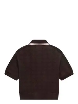 Amiri Ma Quad Monogram Polo Shirt - Brown