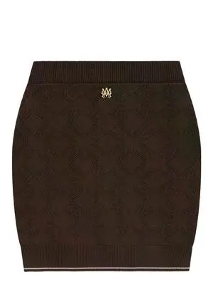 Amiri Ma Quad Mini Skirt - Brown
