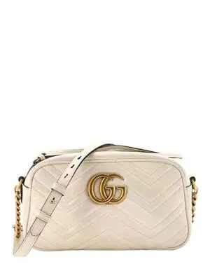 Gucci Matelassé Leather Small Shoulder Bag - Neutrals