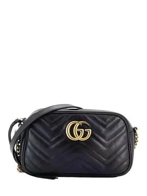 Gucci Matelassé Leather Shoulder Bag - Black