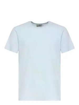 MC2 SAINT BARTH Gary Embroidered-logo T-shirt - Blue