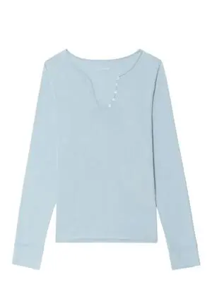 Zadig&Voltaire Tunisian Long-sleeve T-shirt - Blue