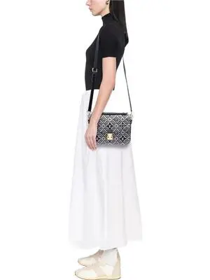 LOUIS VUITTON 2021 Pochette Metis Satchel - Black