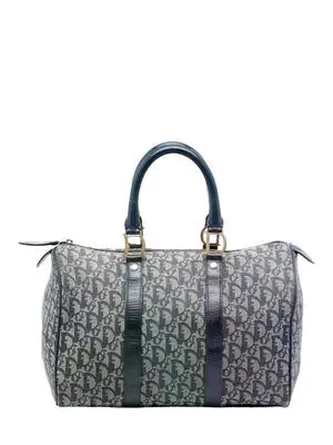 Dior Trotter Canvas Boston Bag - Blue