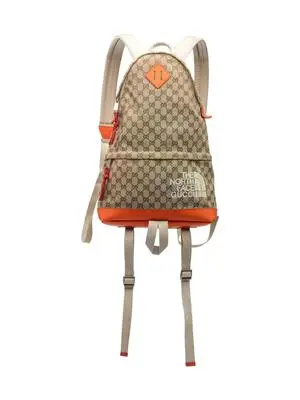 Gucci Gg Canvas Backpack - Orange
