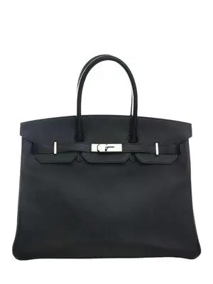 Hermès 2014 Epsom Birkin 35 Retourne Handbag - Black