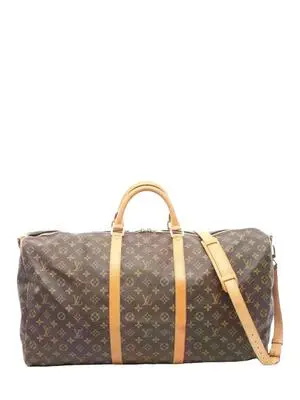 LOUIS VUITTON Keepall Bandouliere 60 Travel Bag - Brown