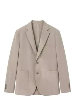 MANUEL RITZ Notched-lapel Single-breasted Blazer - Brown