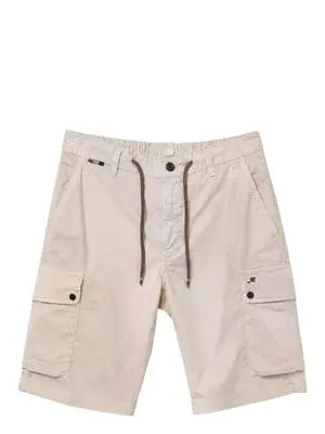MASON'S Multi-pocket Cargo Shorts - Neutrals