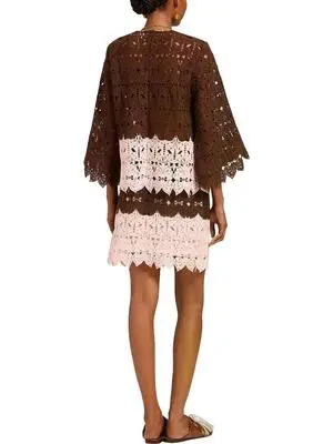 La DoubleJ Lacey Mini Baia Skirt - Brown