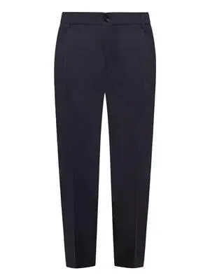 BE ABLE Riccardo Pleated-front Tapered Trousers - Blue