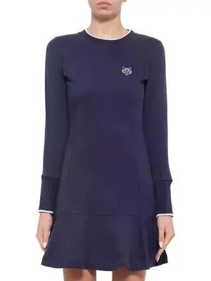 Kenzo Tiger Patch Dress - Blue