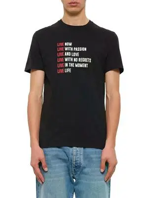Neil Barrett Slogan Print T-shirt - Black