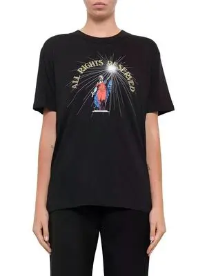 Off-White Off-White "All Rights Reserved" Cotton T-Shirt Black