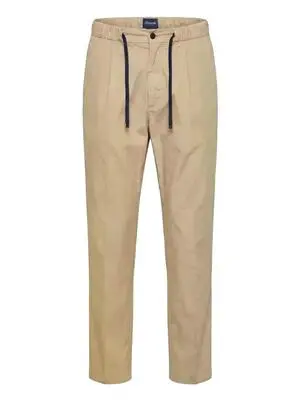 DRUMOHR Pleated Drawstring Trousers - Neutrals
