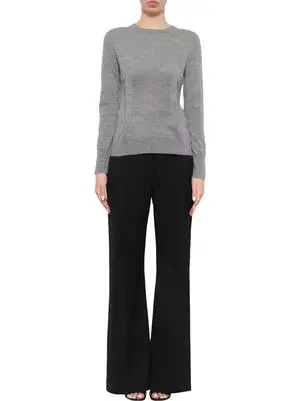JW Anderson Crew Neck Merino Long Sleeve Sweater - Grey