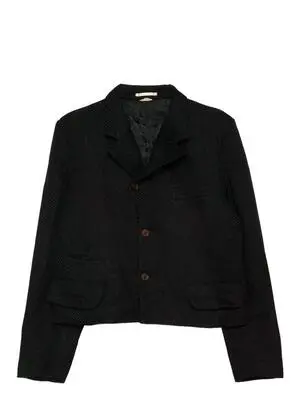 Comme Des Garçons Diagonal-weave Jacket - Black
