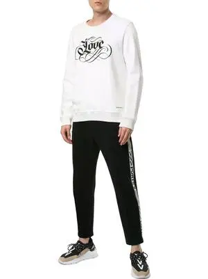 PORTS V Embroidered Love Sweatshirt - White