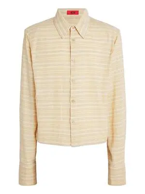 424 Cotton-blend Stripe Shirt - Yellow