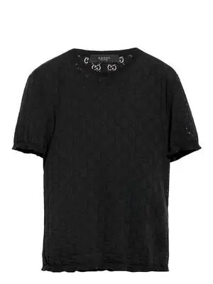Gucci Gg Cotton Devoré T-shirt - Black