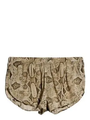Gucci Printed Silk Shorts - Grey