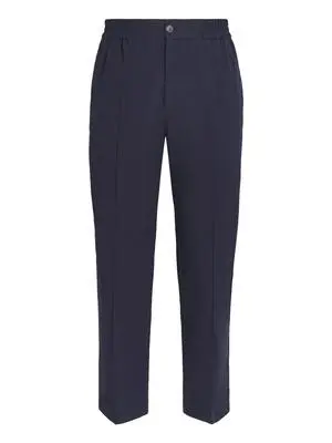 A.p.c. Cotton Pleated Trousers - Navy