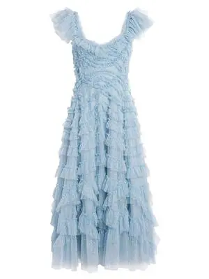 NEEDLE & THREAD Lola Ballerina Gown - Blue