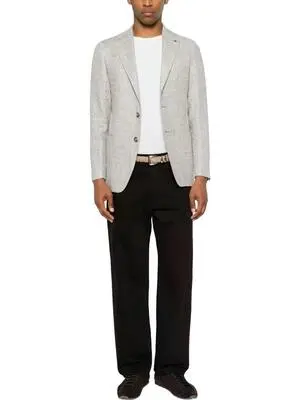 Tagliatore Holland Single-breasted Blazer - Grey