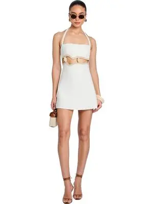 Azulu Kleio Cut-out Mini Dress - Ivory