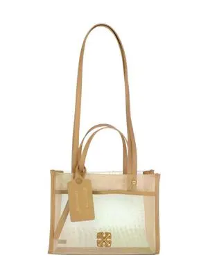 Off-White Arrows Mesh Tote Bag - Neutrals
