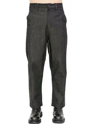 JOE CHIA Traceline Panelled Trousers - Brown
