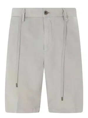 MYTHS Drawstring Waistband Tailored Shorts - Grey