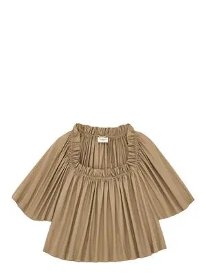 SAINT LAURENT Saint Laurent Ruffled Cotton Top