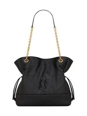 Saint Laurent Jamie Small Shopping Bag In Lambskin - Black