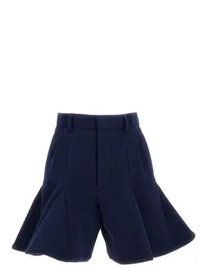 ANREALAGE Anrealage Flared Shorts With Triangular Inserts