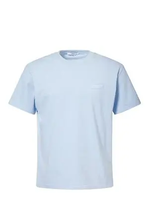 Givenchy Appliqué Logo Cotton T-shirt - Light Blue