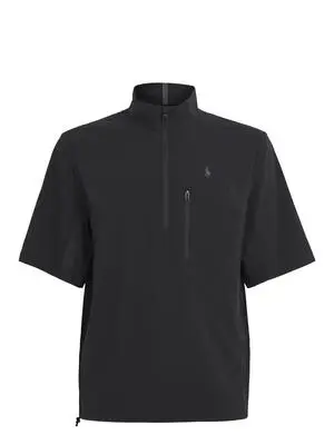 Rlx Ralph Lauren Water-repellent Half-zip Top - Black