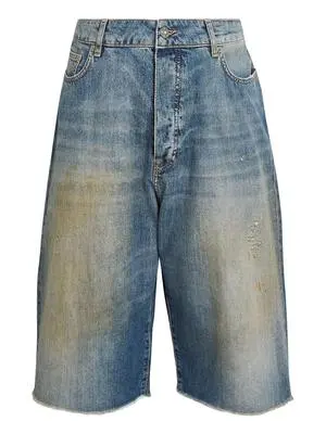 424 Oversized Big Daddy Denim Shorts - Blue