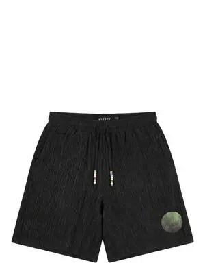 MISBHV Relaxed Fit Crinkle Shorts - Black