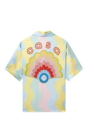 Casablanca Casa Shell Wave Silk Shirt - Multicolor