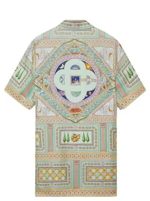 Casablanca Le Labyrinthe Printed Silk Shirt Dress - Multicolor