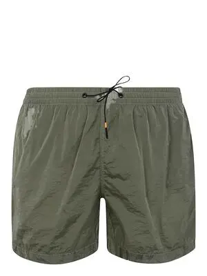 RRD Polyamide Elasticated Waist Shorts With Embroidered Logo Made In Italy - Gray