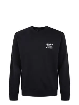 Drole De Monsieur Cotton Sweatshirt - Black
