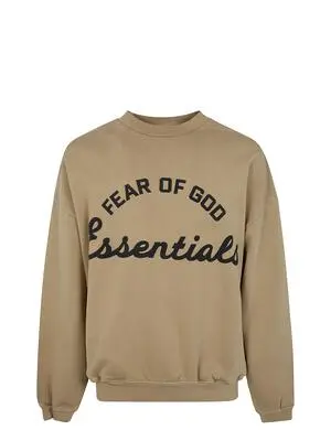 Fear Of God Cotton Sweatshirt With Front Print - Beige