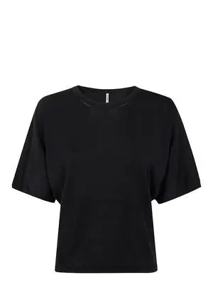 Liviana Conti Cotton Knitwear With Round Neck - Black