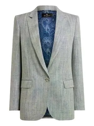Etro Single-breasted Blazer - Grey