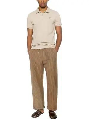 JOHNNY LAMBS Logo-embroidered Polo Shirt - Neutrals