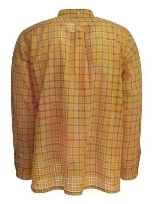 BEAMS Check-pattern Shirt - Orange