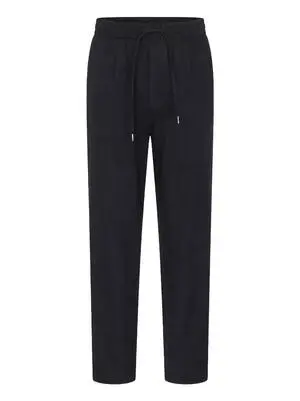 BRIGLIA 1949 Drawstring Waist Flannel Trousers - Blue
