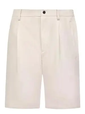 PEOPLE OF SHIBUYA Pleated Shorts - Neutrals